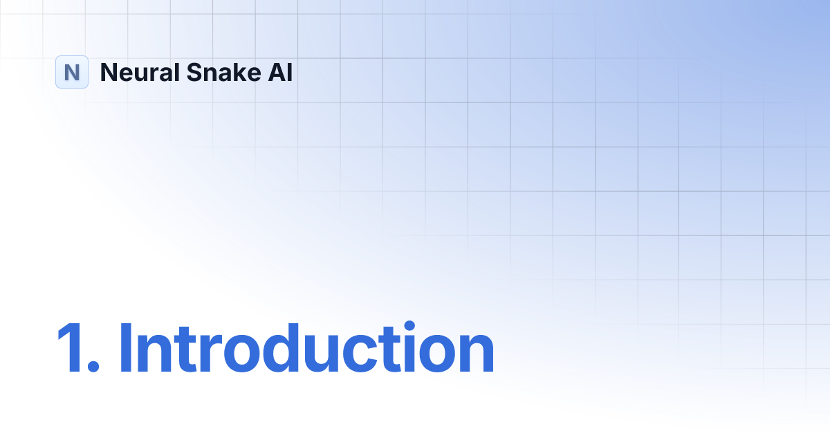 1. Introduction | Neural Snake AI